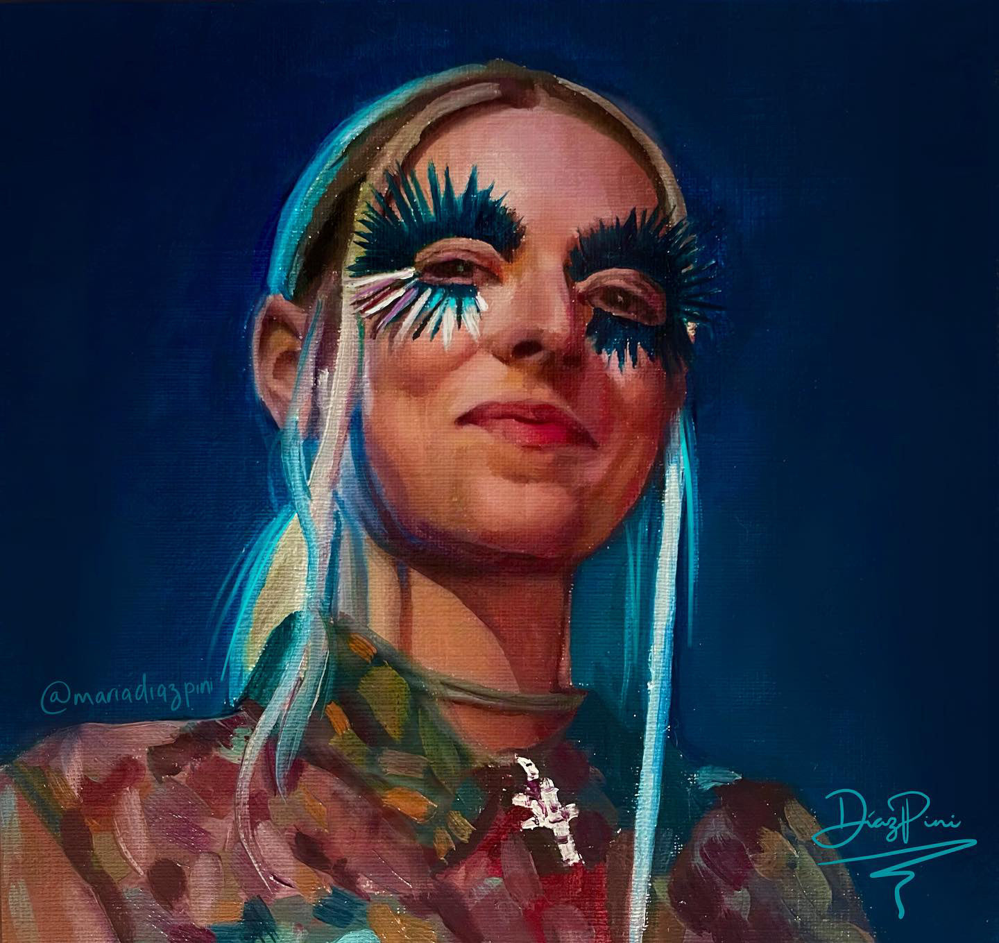 Jules Euphoria Oil Painting – Maria Diaz Pini